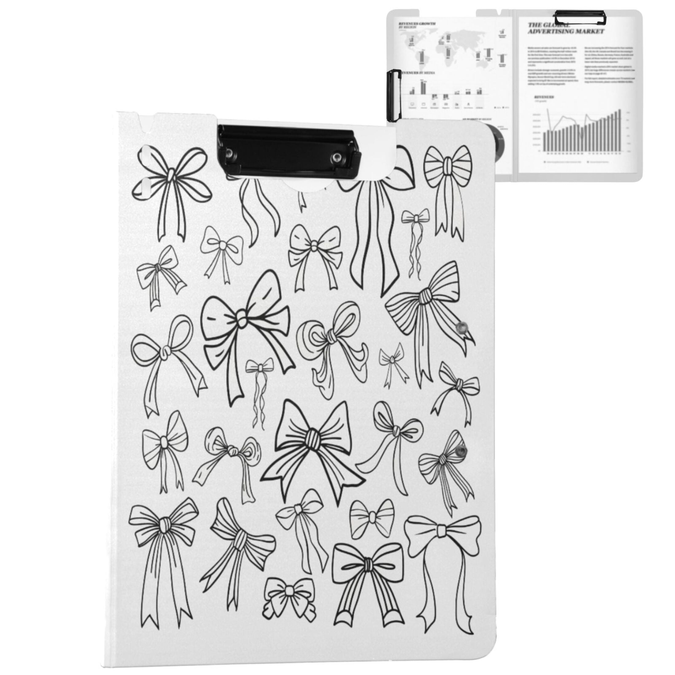 ALAZA Bow2 A4 Foldable Clipboard 360 Degree Folder Binder - Walmart.com