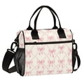 ALAZA Bows Checkered Print Cooler Lunch Bag Insulated Reusable Lunch ...