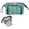 ALAZA Bows Heart Pencil Pouch Big Capacity Pencil Case Zipper Organizer ...