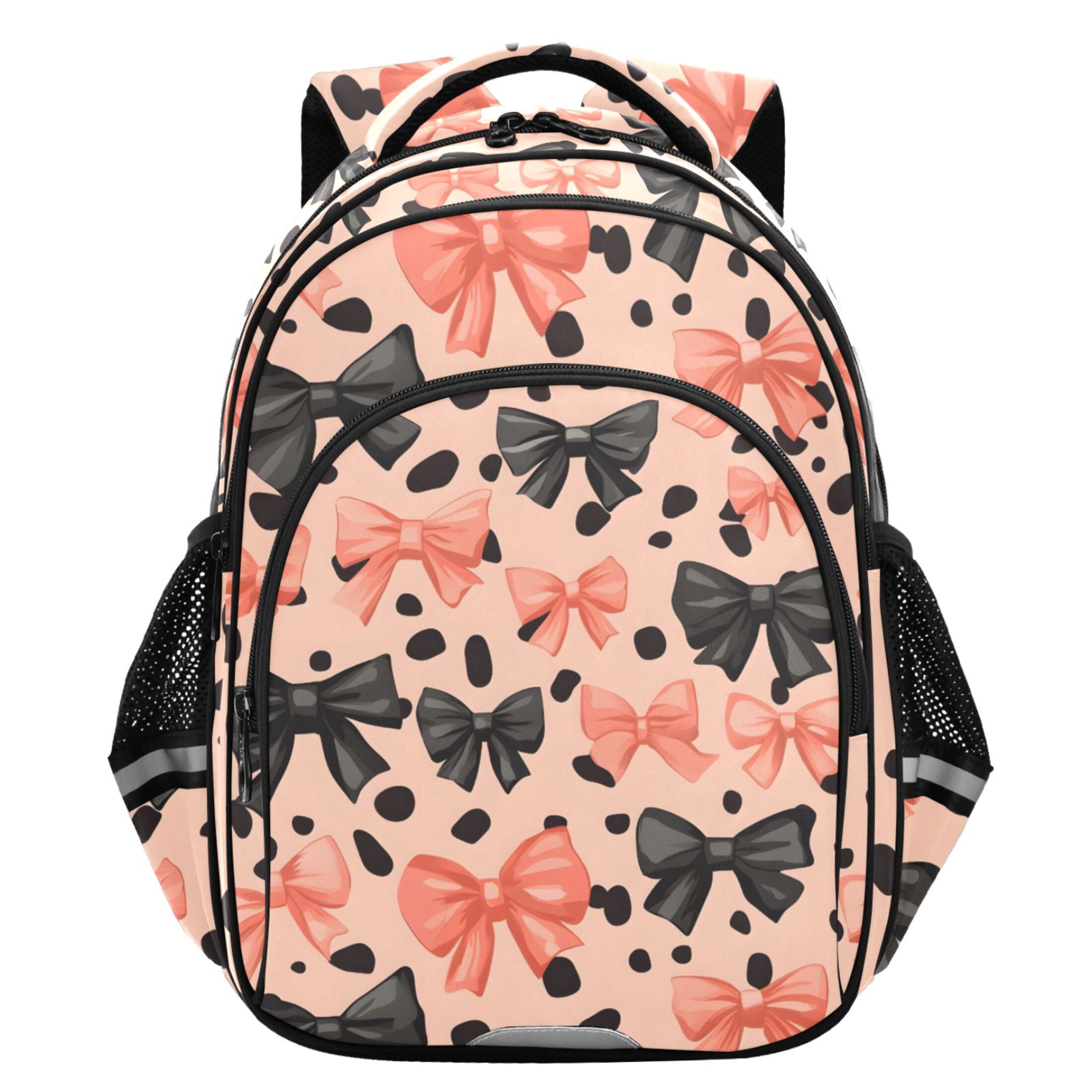 ALAZA Bows and Polka Dots School Backpack Elementary Bag Student ...