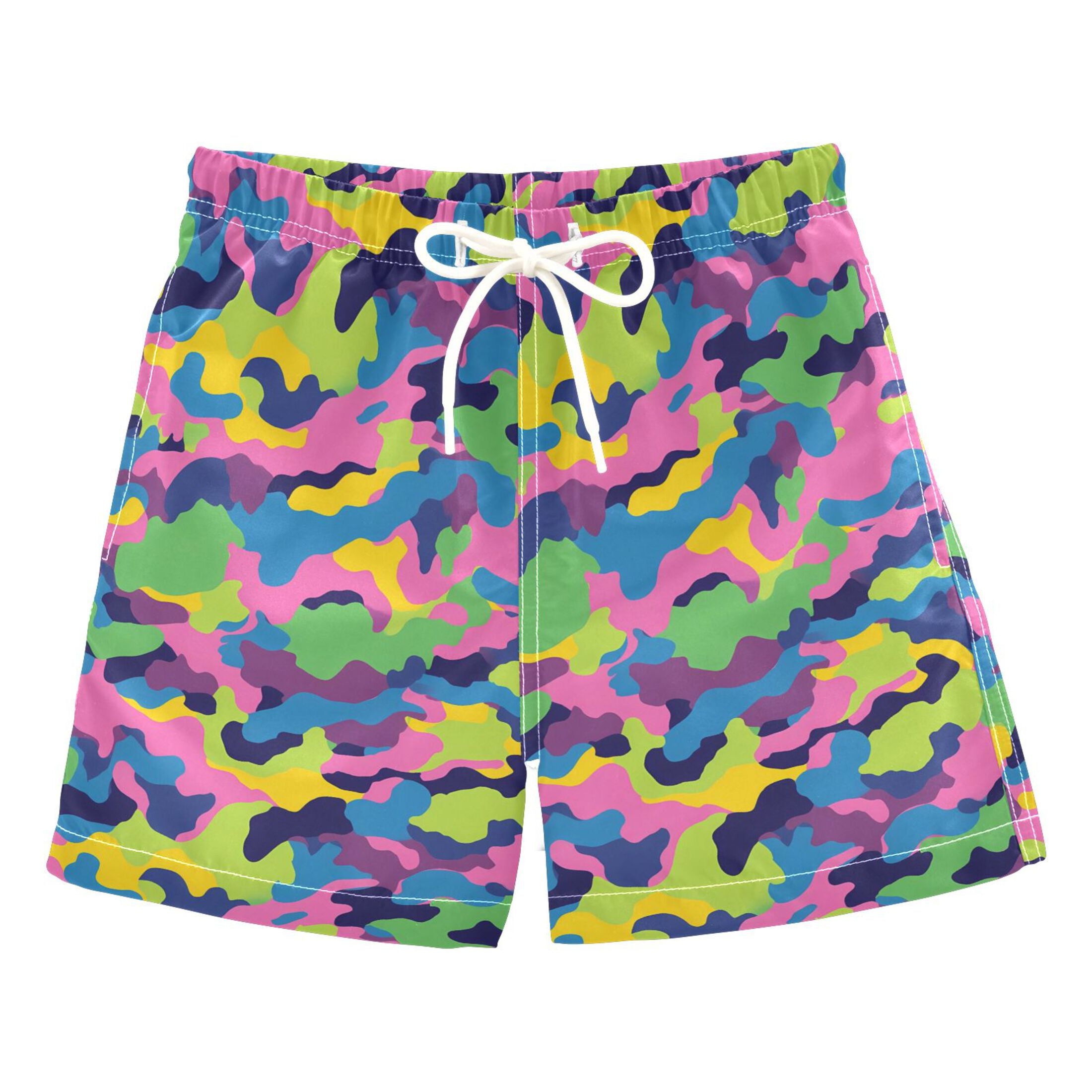 ALAZA Boys Swim Trunks Camouflage Multi Beach Board Shorts Swimsuit ...
