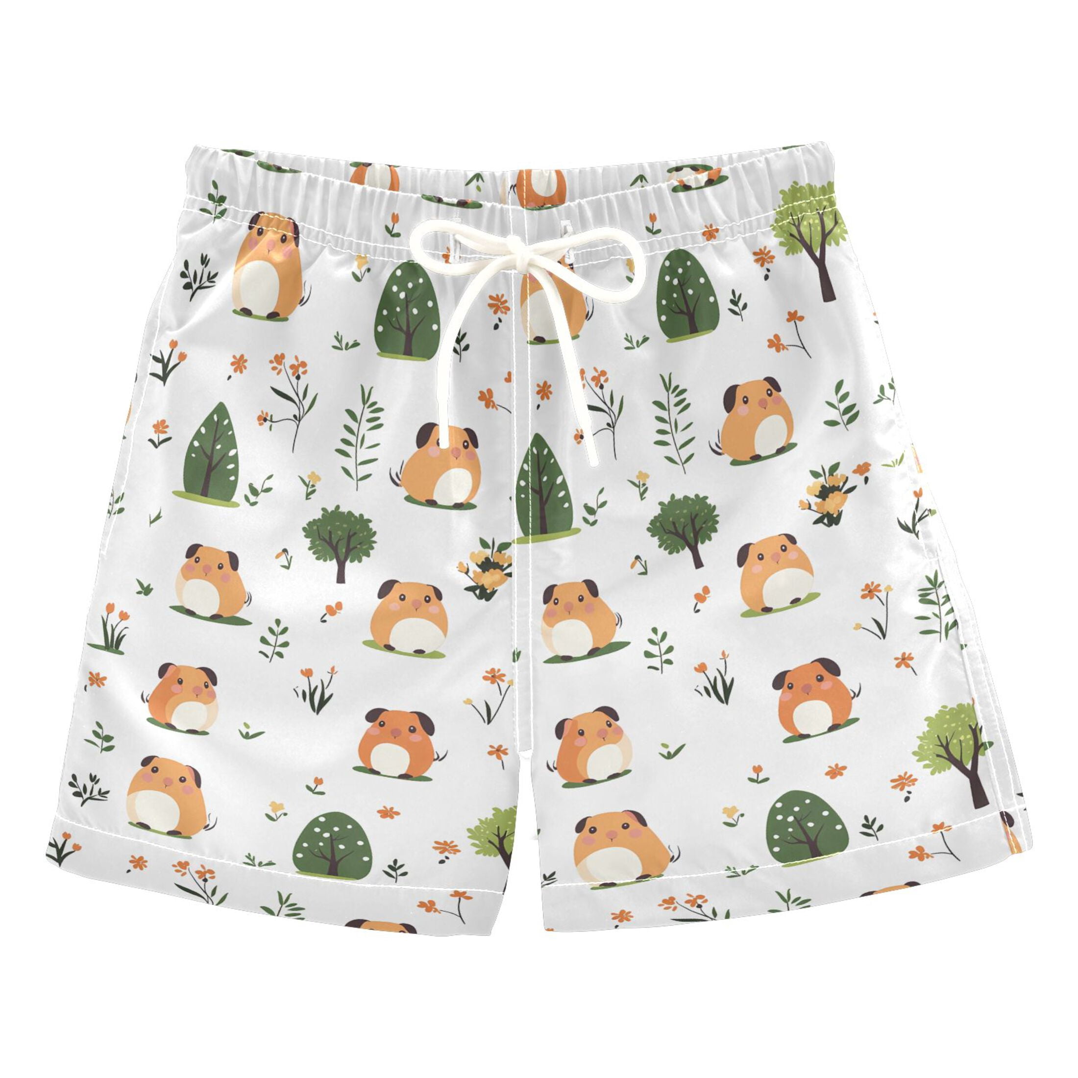 ALAZA Boys Swim Trunks Cute Capybara Beach Board Shorts Drawstring ...