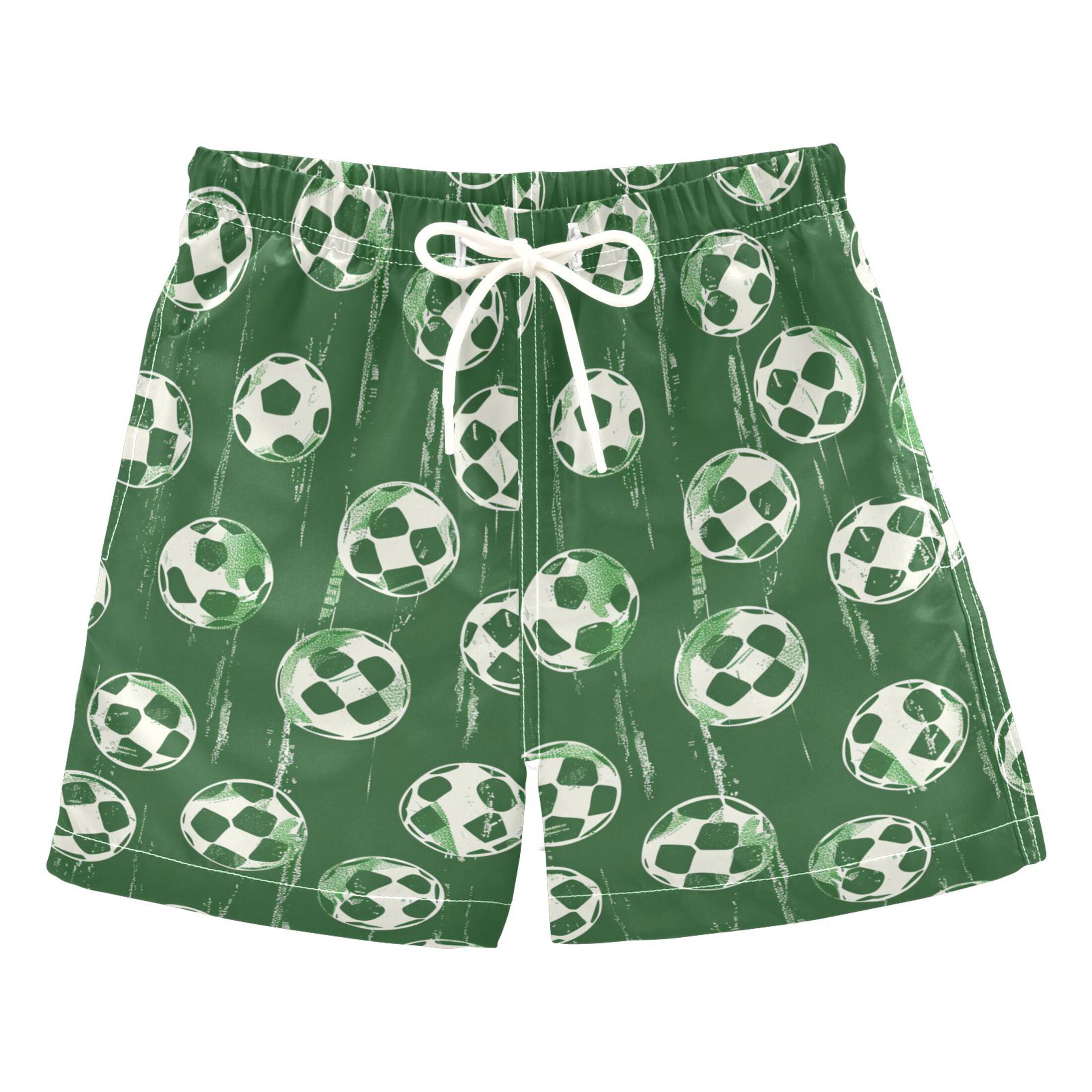 ALAZA Boys Swim Trunks Football Soccer Ball Beach Board Shorts ...