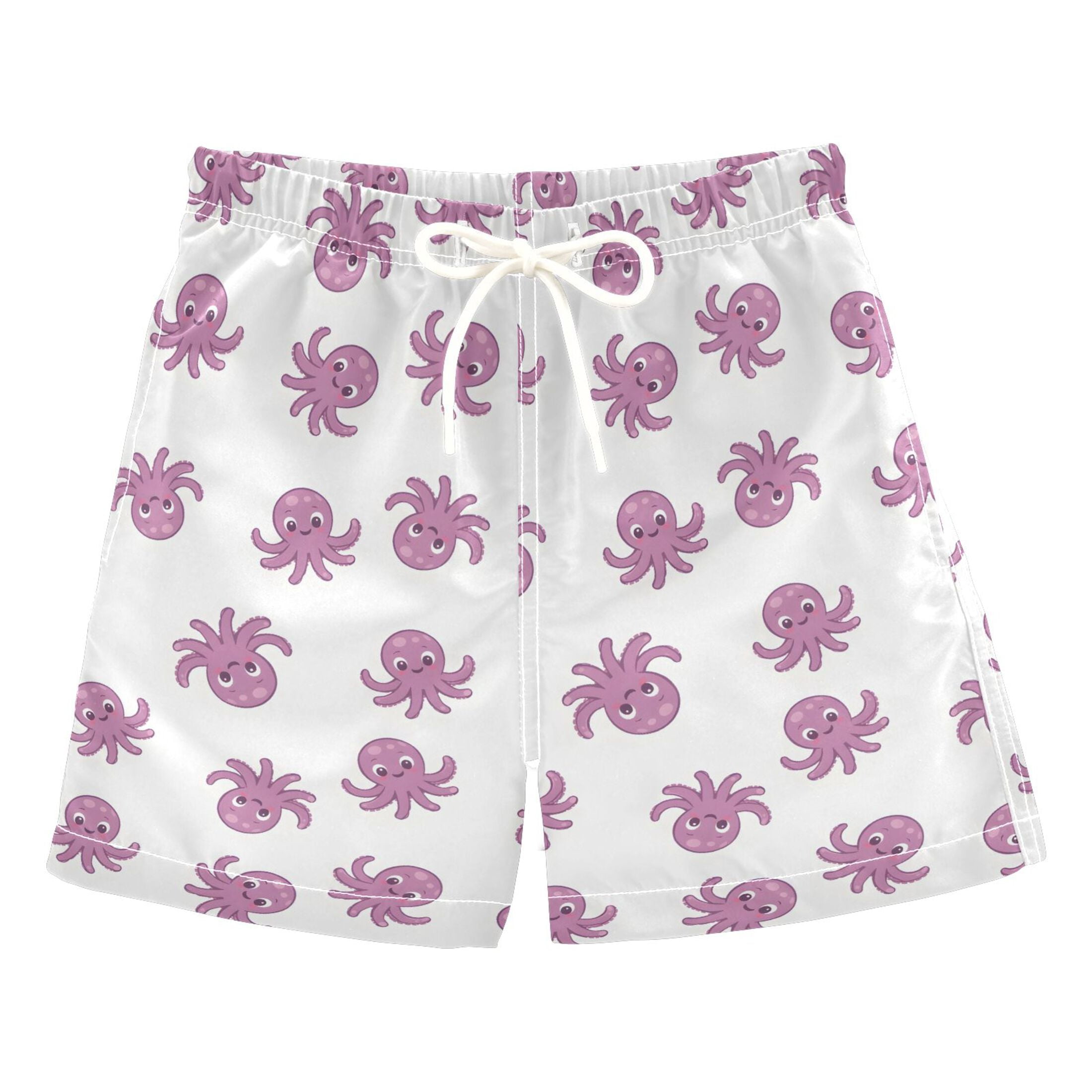 ALAZA Boys Swim Trunks Octopus Cute Beach Board Shorts Drawstring ...