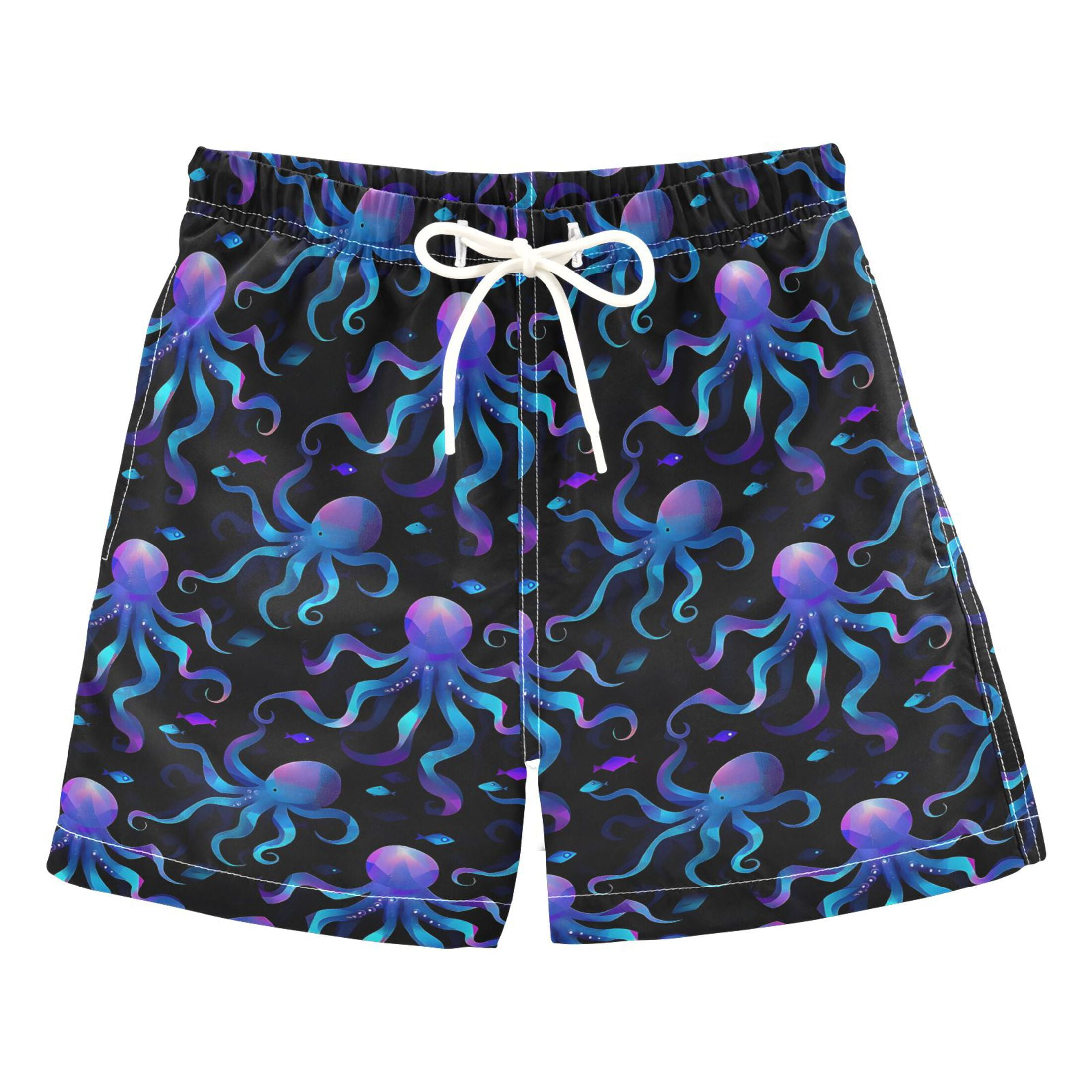 ALAZA Boys Swim Trunks Octopus Magic Beach Board Shorts Swimsuit ...