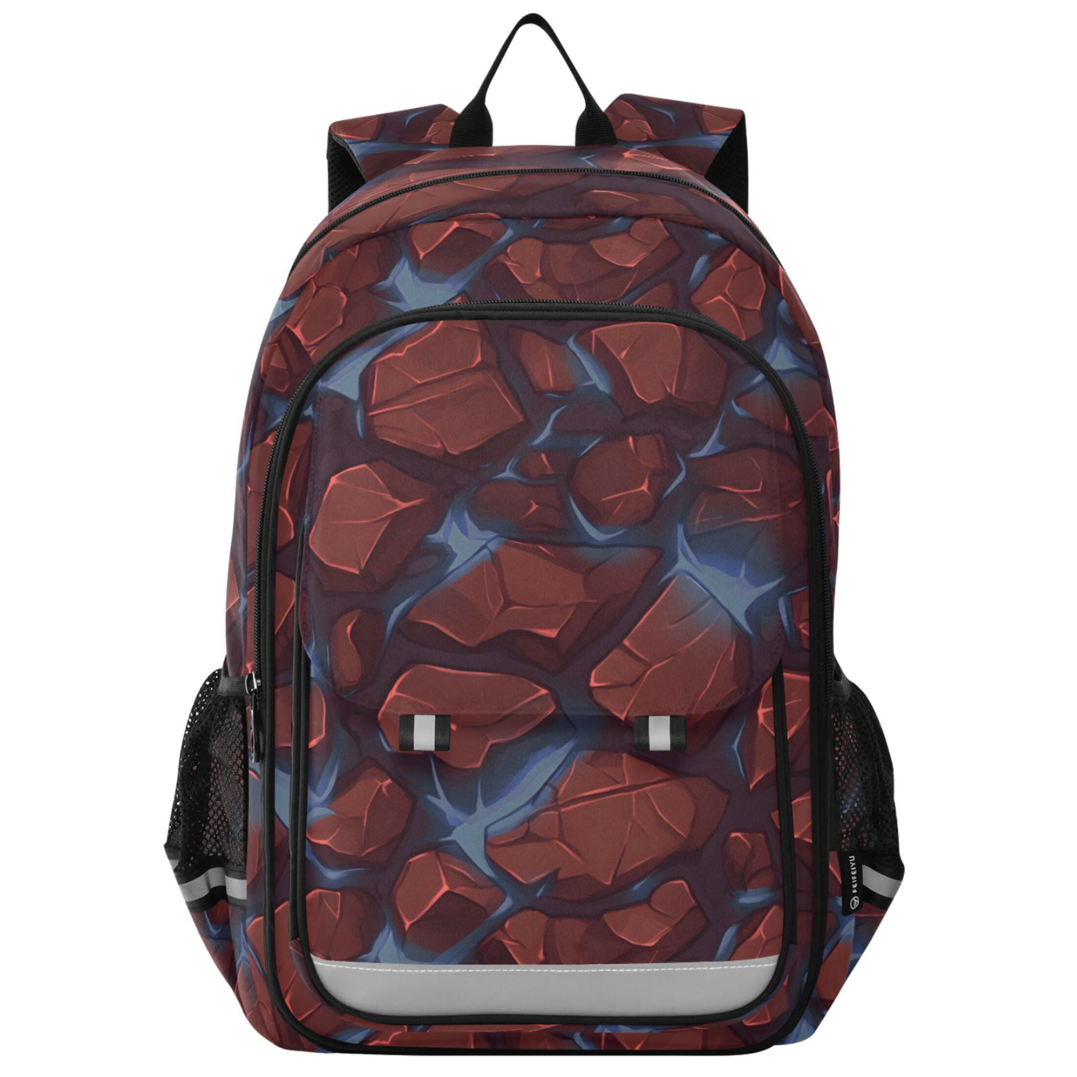 ALAZA Brown Texture Stone Laptop Backpack Purse Travel Bag Casual ...