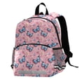 ALAZA Butterfly Blue School Backpack Elementary Student Bookbag ...