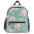 ALAZA Butterfly Cherry Blossom Pattern School Backpack Student Bookbag ...