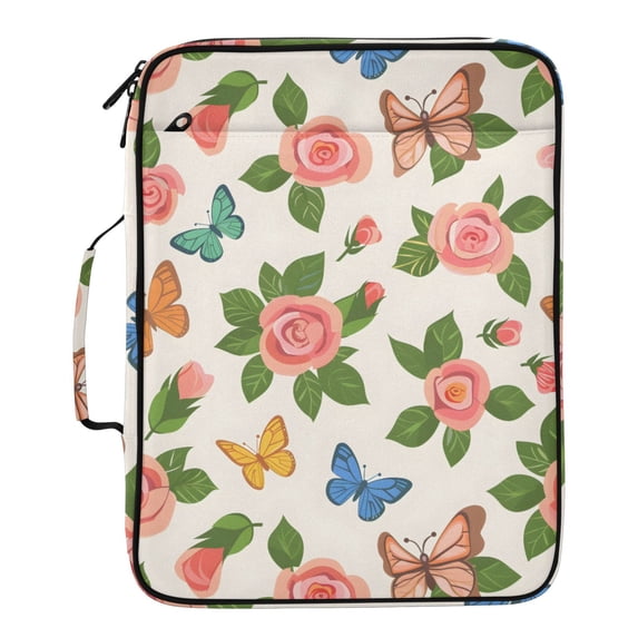 ALAZA Butterfly Flying in Roses Flowers Pattern Expanding Accordion ...