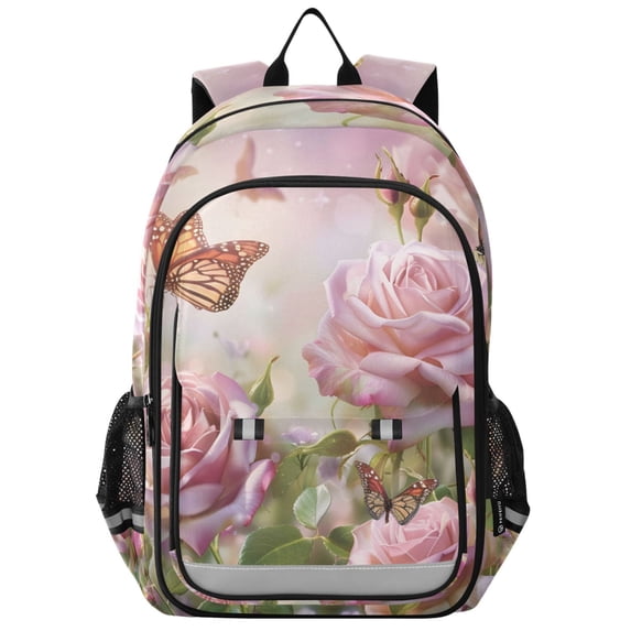 ALAZA Butterfly Rose Landscape School Laptop Backpack Travel Bag Casual ...