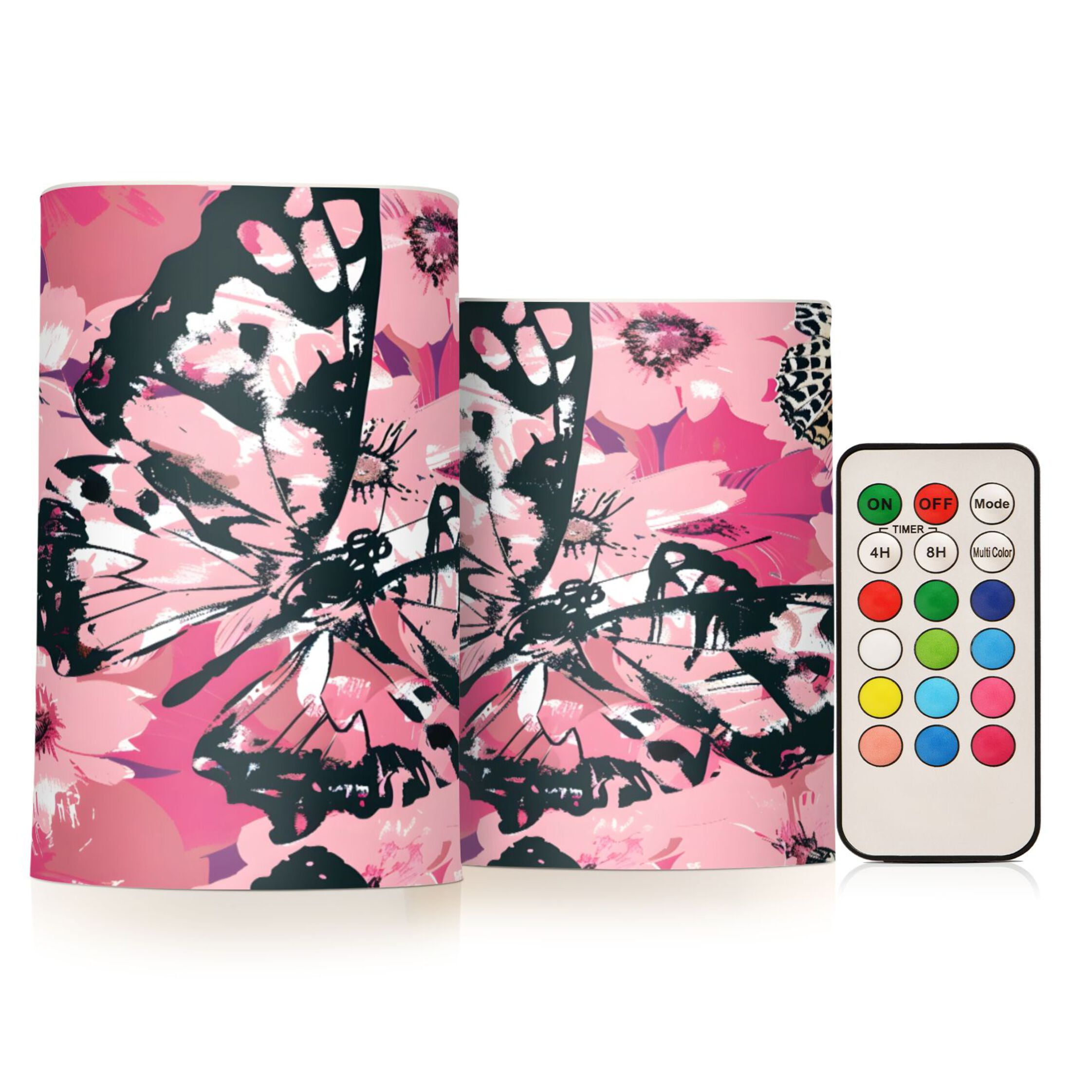 ALAZA Butterfly with Leopard Design 2 PCs LED Flickering Flameless ...