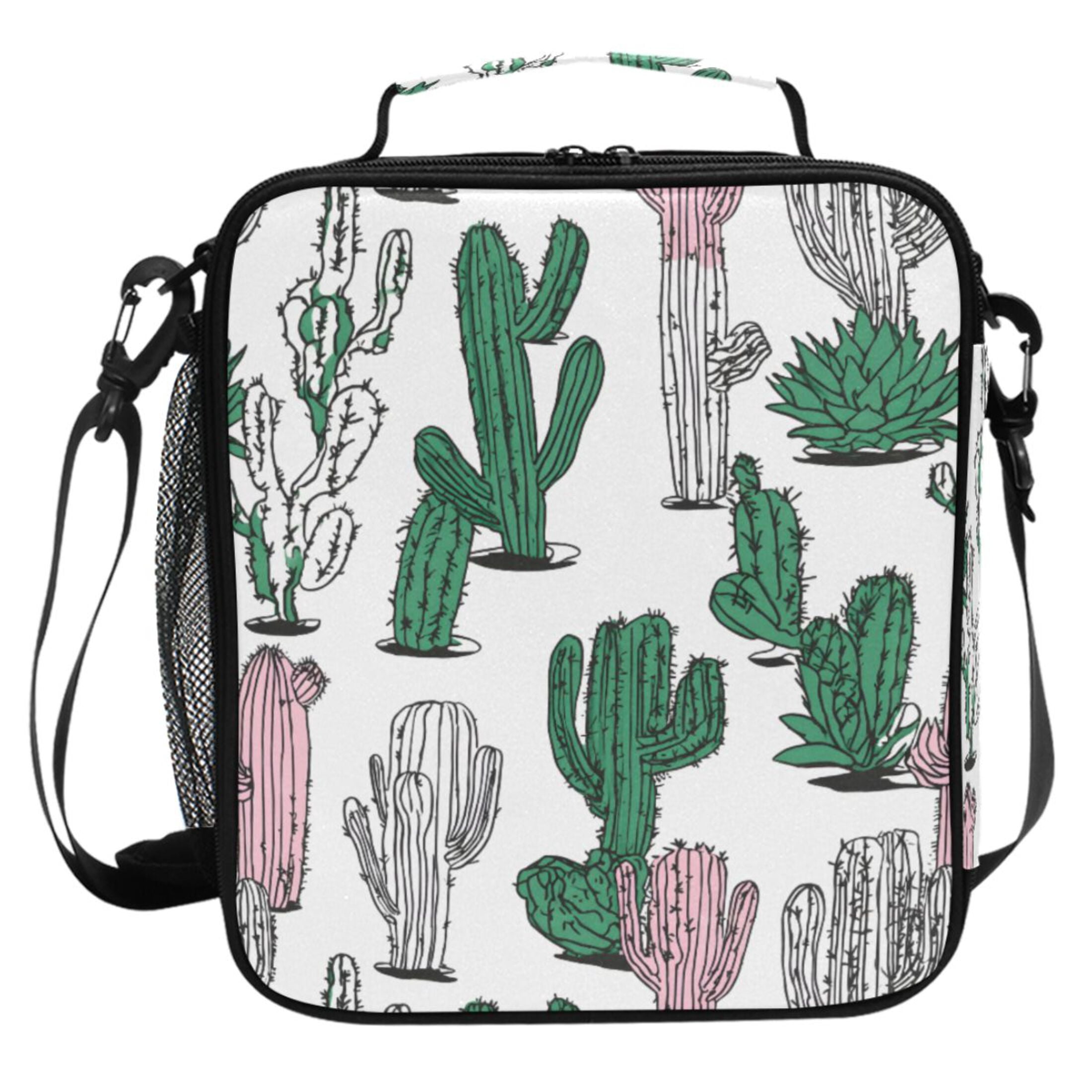 ALAZA Cactus Artistic Lunch Box Insulated Cooler Lunch Bag with ...