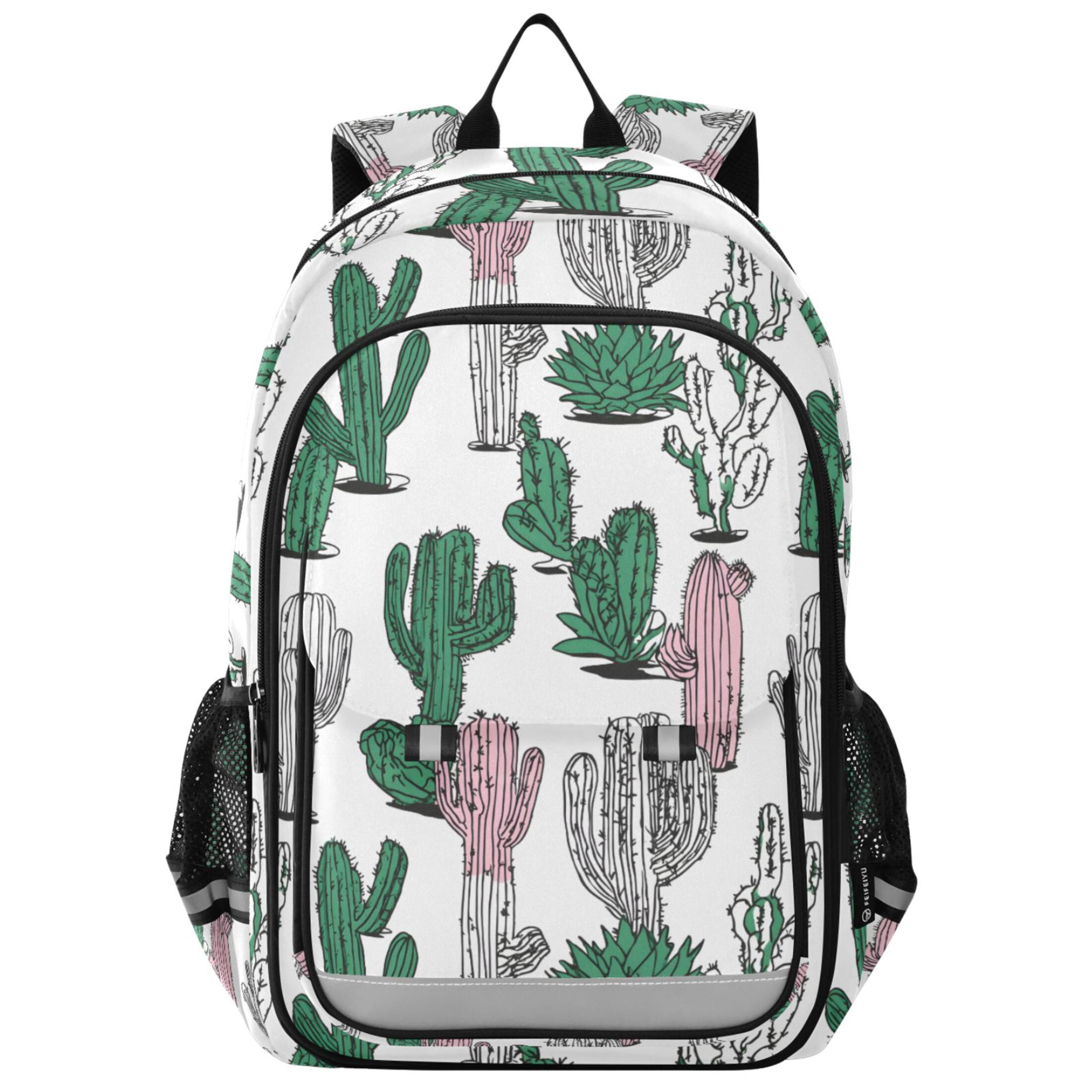 ALAZA Cactus Artistic School Laptop Backpack Travel Bag Casual Student ...