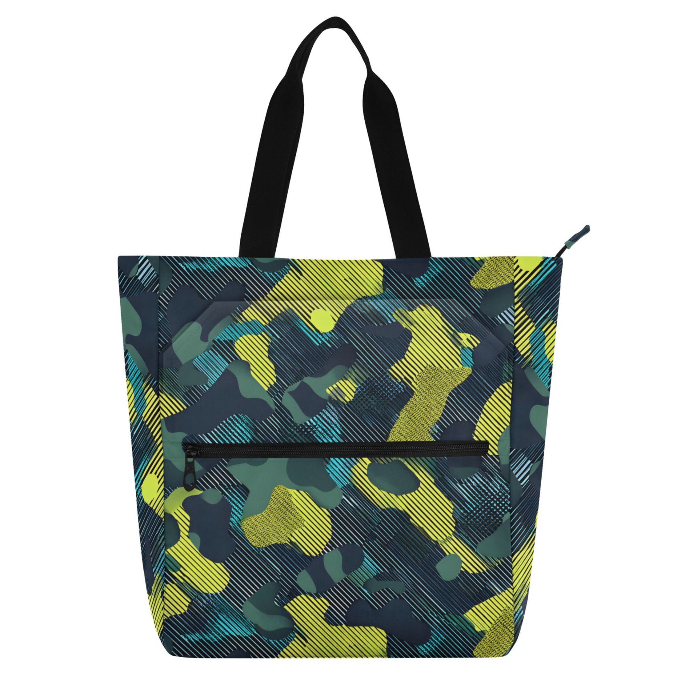 ALAZA Camouflage Green-c1 School Book Bag Kids Tote Bags Handbag ...