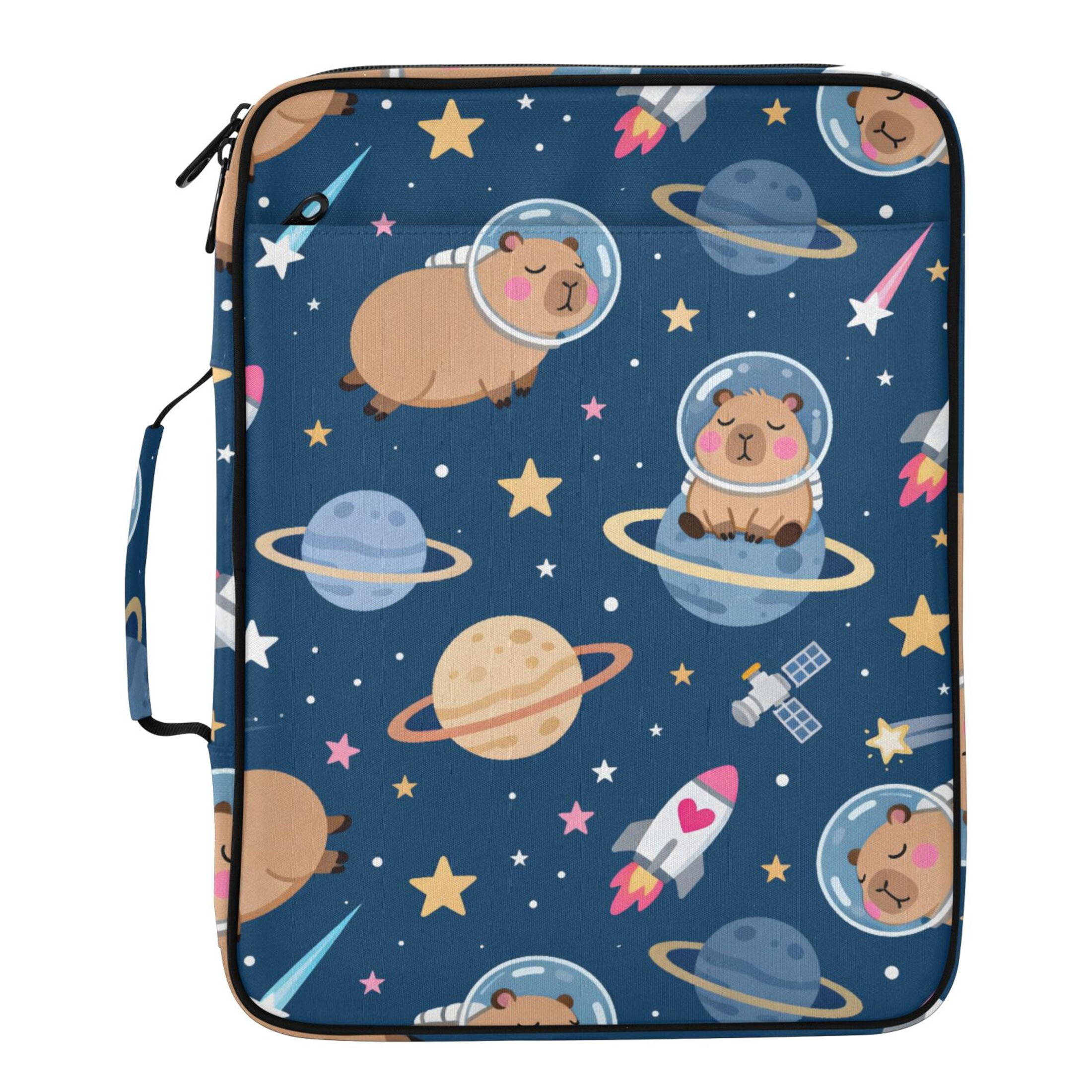 ALAZA Capybara Astronaut Space Pattern Expanding Accordion File Folder ...