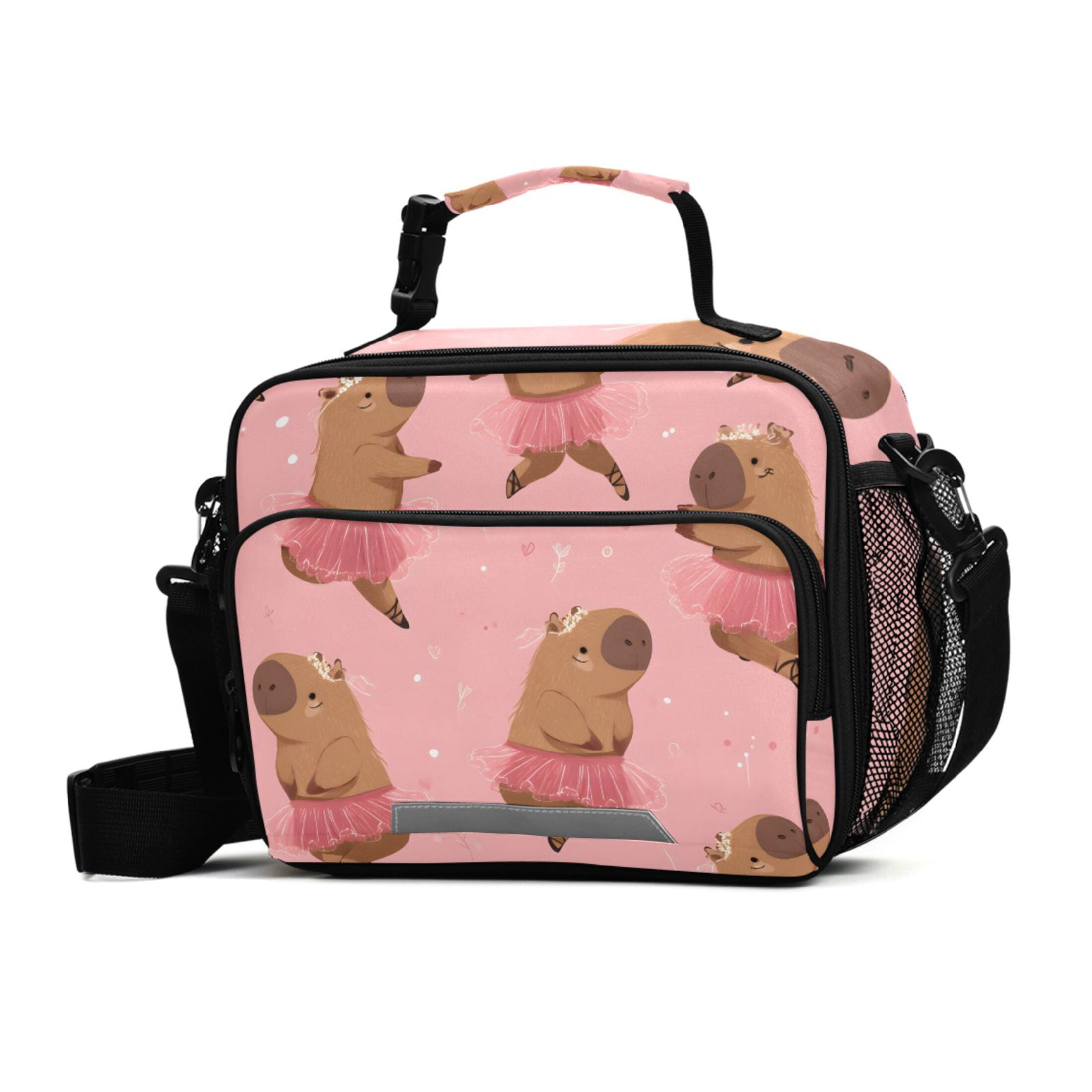 ALAZA Capybara Dancing Lunch Box Insulated Cooler Bag Reusable Tote ...