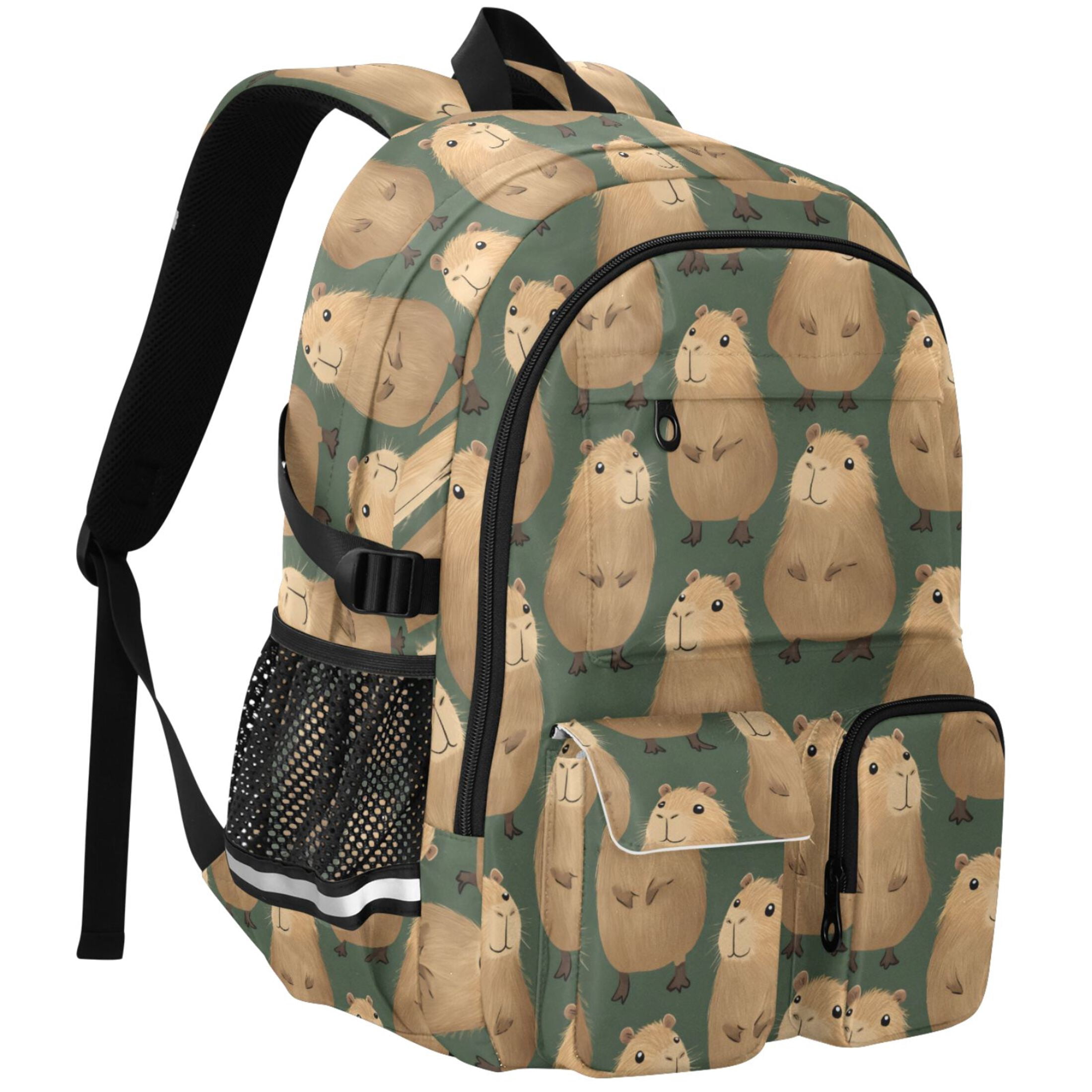 ALAZA Capybara Print Student Backpack School Bookbag Large Laptop ...