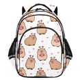 ALAZA Capybara Thinking School Backpack Elementary Bag Student Bookbag ...