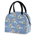 ALAZA Capybara on Trucks Insulated Lunch Box Reusable Cooler Tote Bag ...