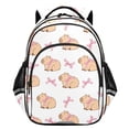 ALAZA Capybara with Bows School Backpack Elementary Bag Student Bookbag ...