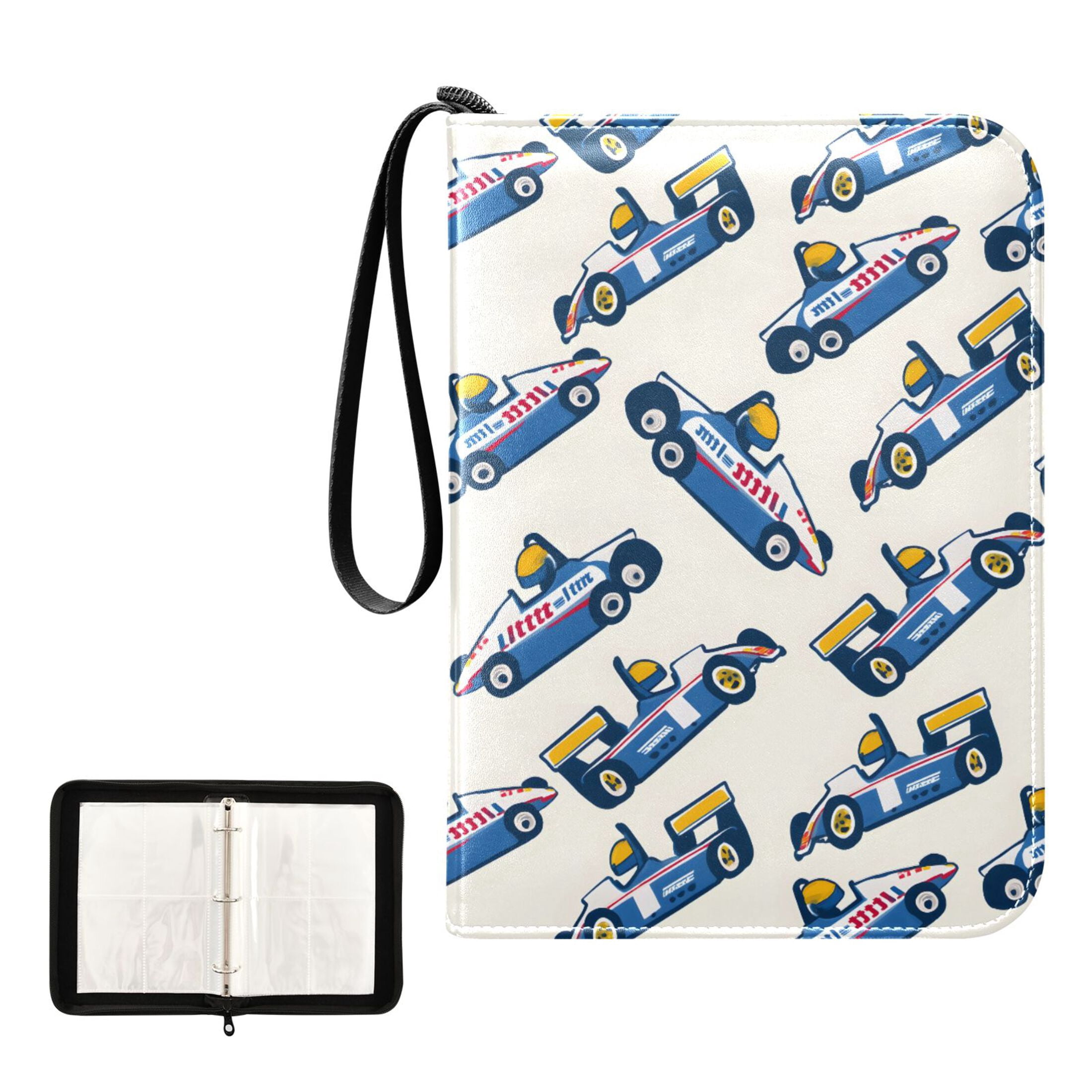 ALAZA Car Cartoon Cute Trading Card Binder 4 Pocket Cards Collection ...