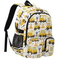 ALAZA Carton Engineering Trucks Print Student Backpack School Bookbag ...