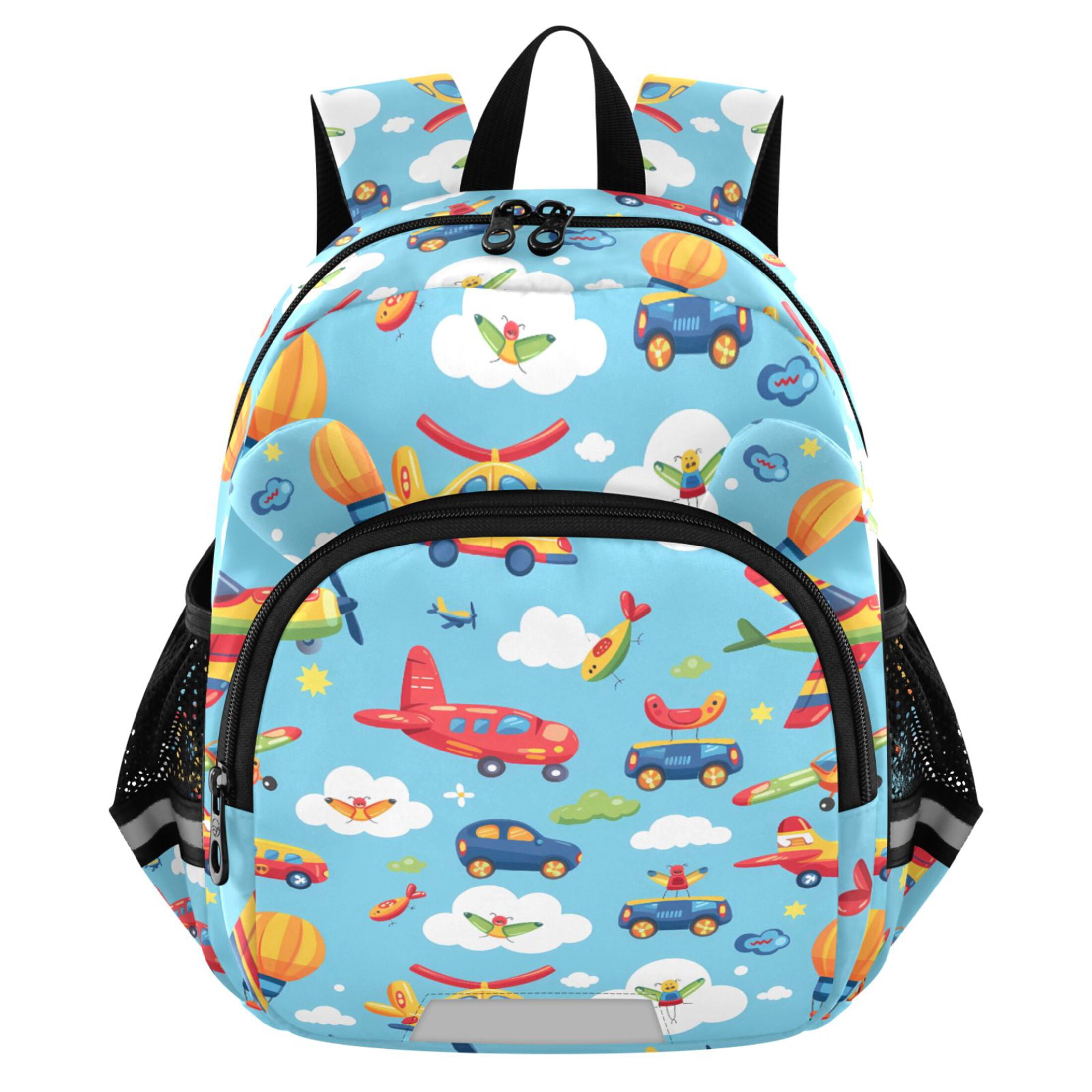 ALAZA Cartoon Aircraft and Cloud Mini Backpack School Bookbag Age 3-7 ...