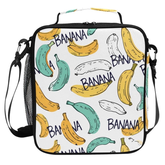 ALAZA Cartoon Bananas Lunch Box Insulated Cooler Lunch Bag with ...