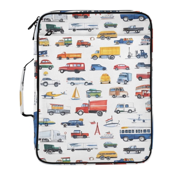 ALAZA Cartoon Car Vehicle Pattern Expanding Accordion File Folder 3 ...