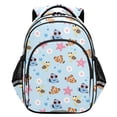 ALAZA Cartoon Clownfish Starfish School Backpack Elementary Bag Student ...
