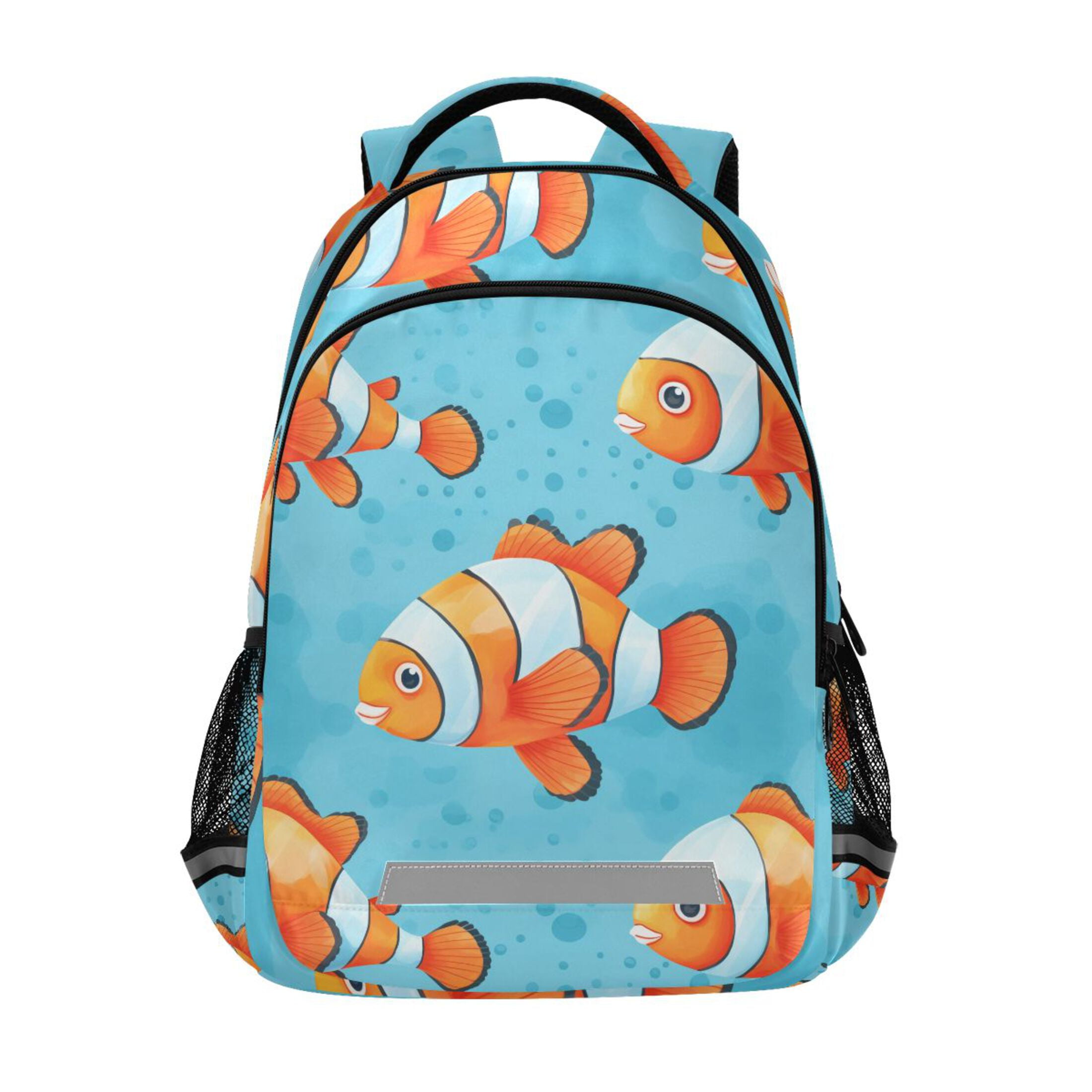 ALAZA Cartoon Clownfish in Sea Backpack Elementary School Bag Bookbag ...