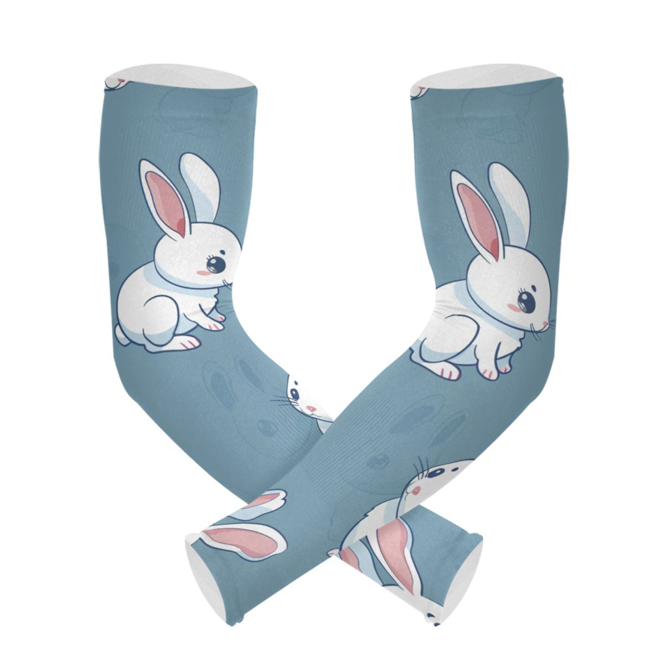 ALAZA Cartoon Cute Rabbits UV Sun Protection Arm Sleeves UPF 50 ...