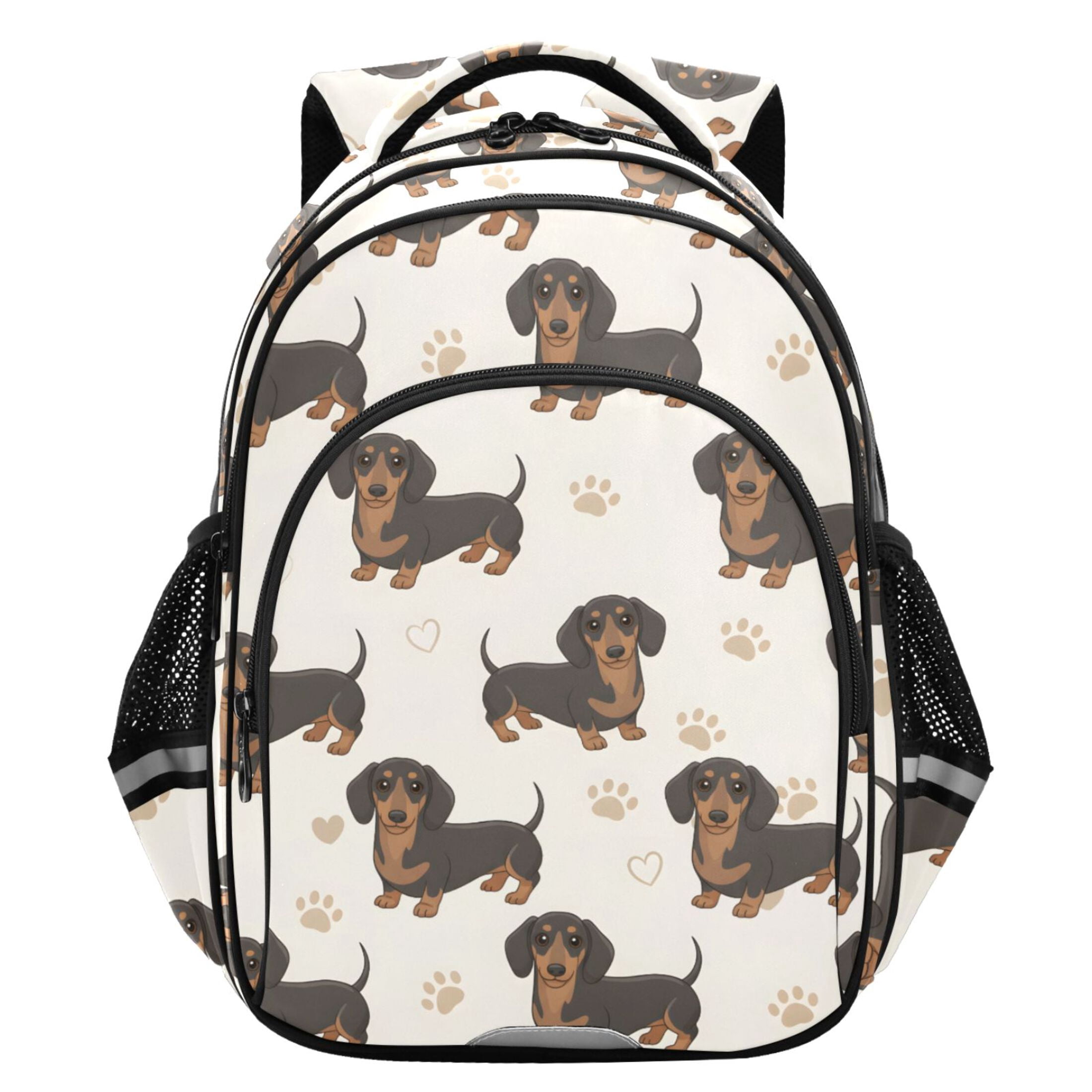ALAZA Cartoon Dachshund Dogs School Backpack Elementary Bag Student ...