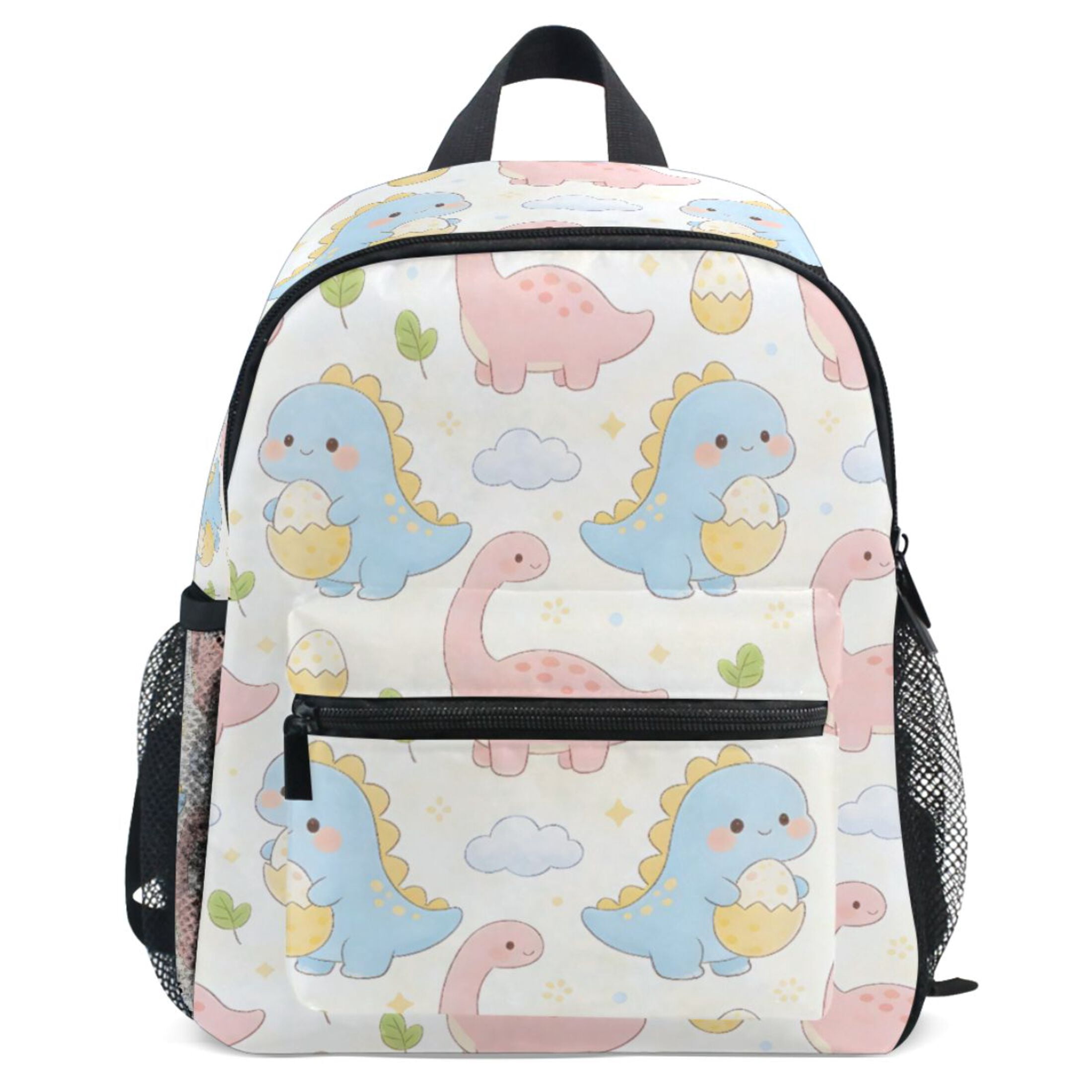 ALAZA Cartoon Dinosaur Eggs Pattern School Backpack Student Bookbag ...