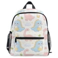 ALAZA Cartoon Dinosaur Eggs Pattern School Backpack Student Bookbag ...