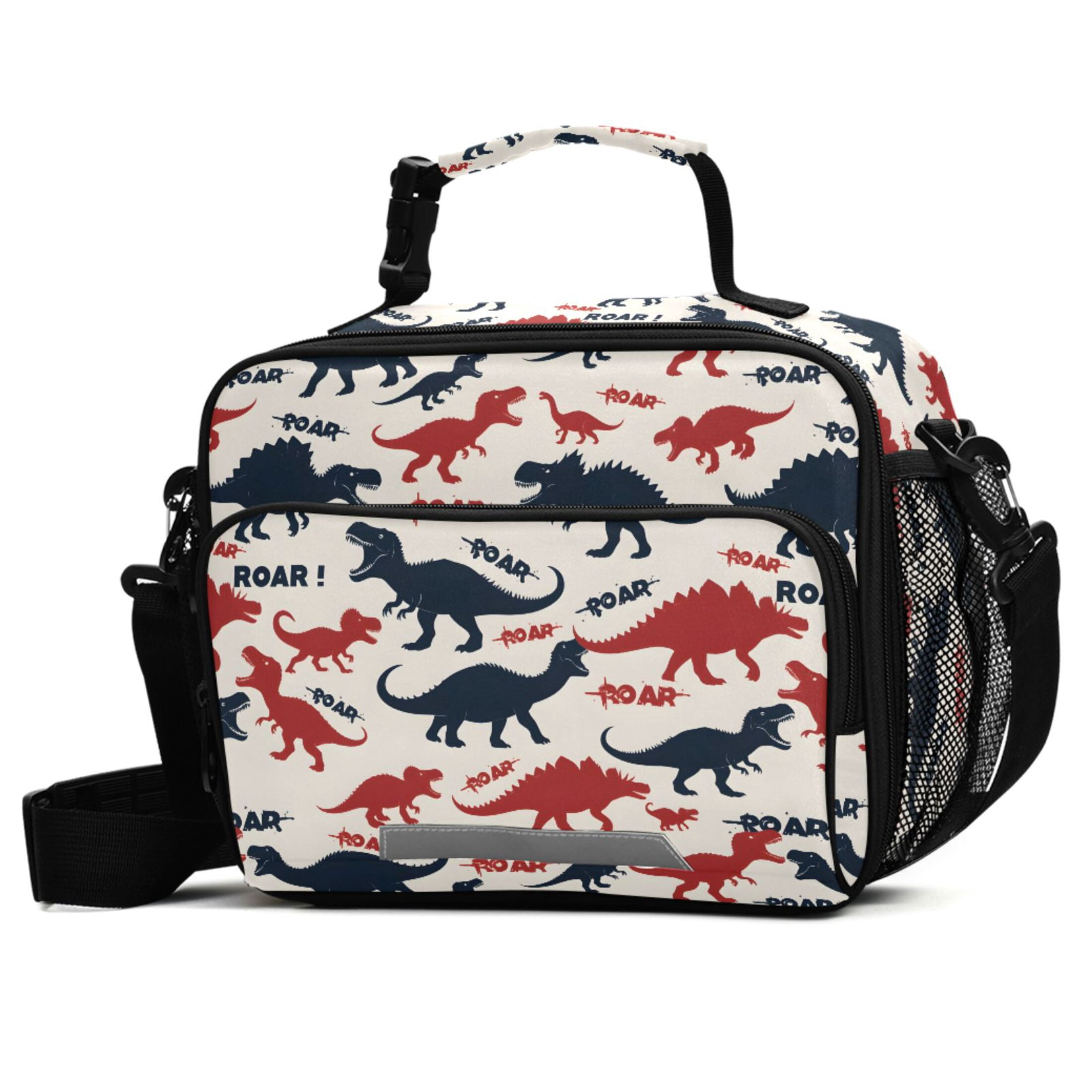 ALAZA Cartoon Dinosaur-d3 Lunch Box Insulated Cooler Bag Reusable Tote ...