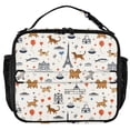 ALAZA Cartoon Dog Vintage Insulated Lunch Box Lunch Bag Cooler Tote ...