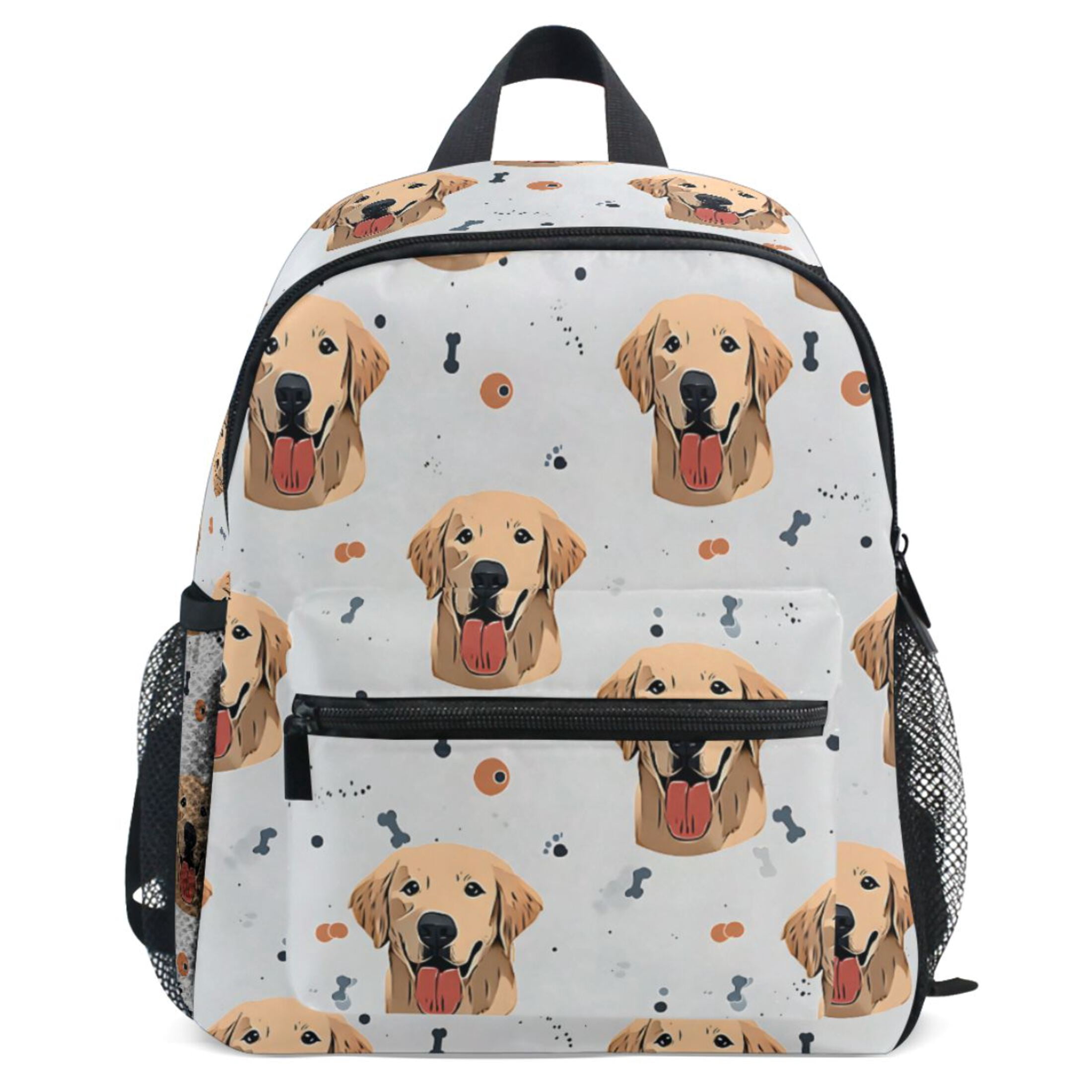 ALAZA Cartoon Dogs Bones Pattern School Backpack Student Bookbag Mini ...