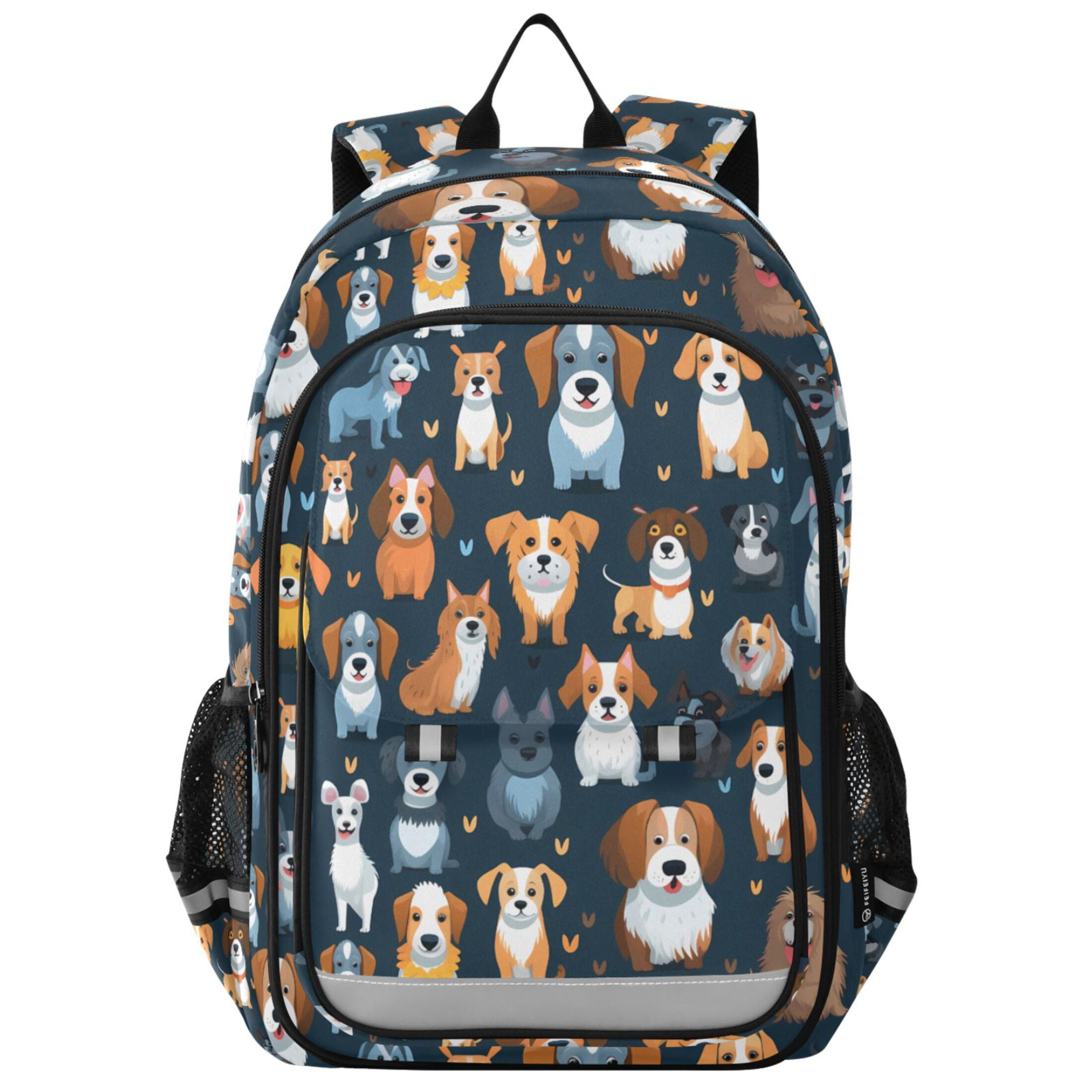 ALAZA Cartoon Dogs Different Laptop Backpack Purse Travel Bag Casual ...