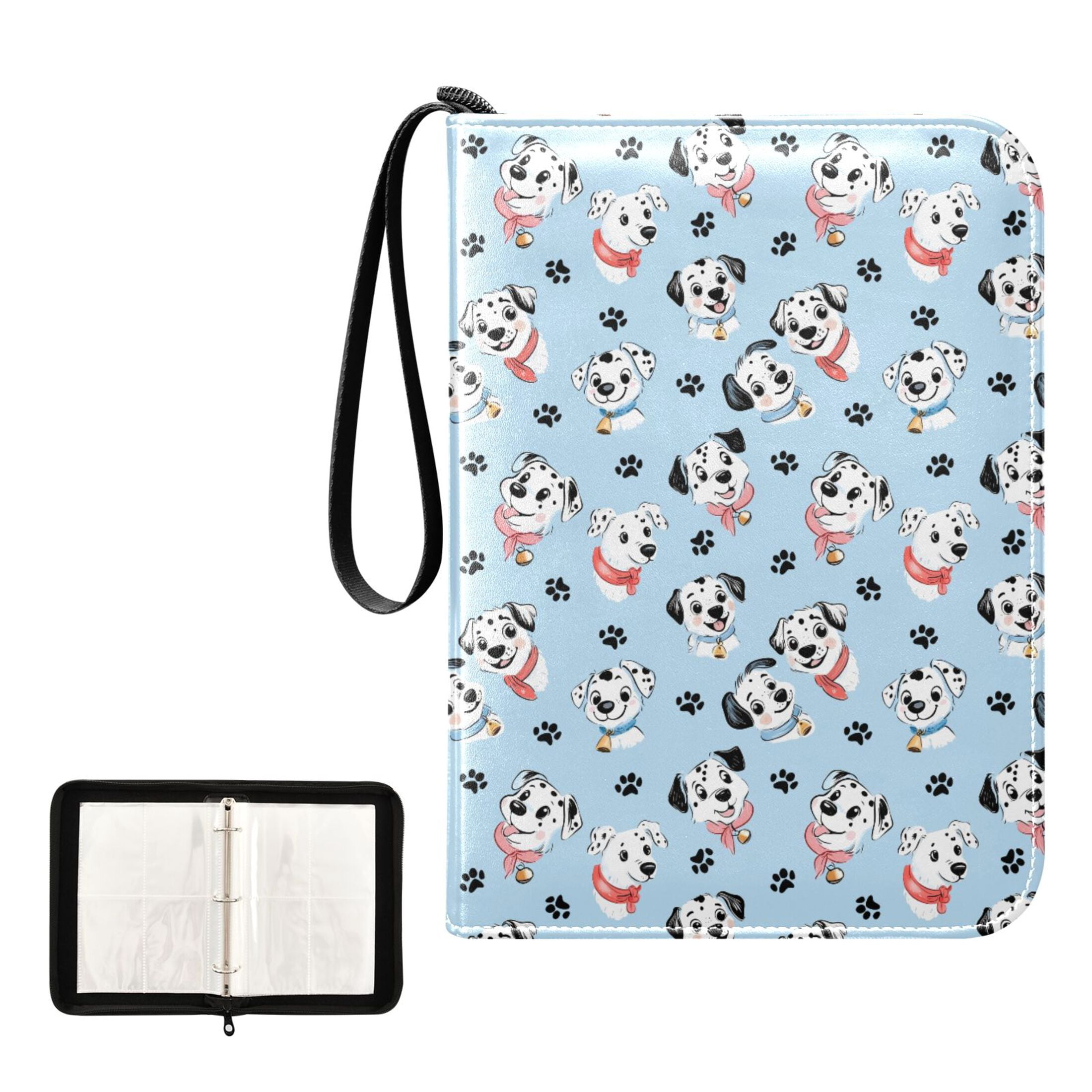 ALAZA Cartoon Dogs Magical Trading Card Binder 4 Pocket Cards ...