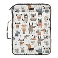 ALAZA Cartoon Doodle Dogs Pattern Expanding Accordion File Folder 3 ...