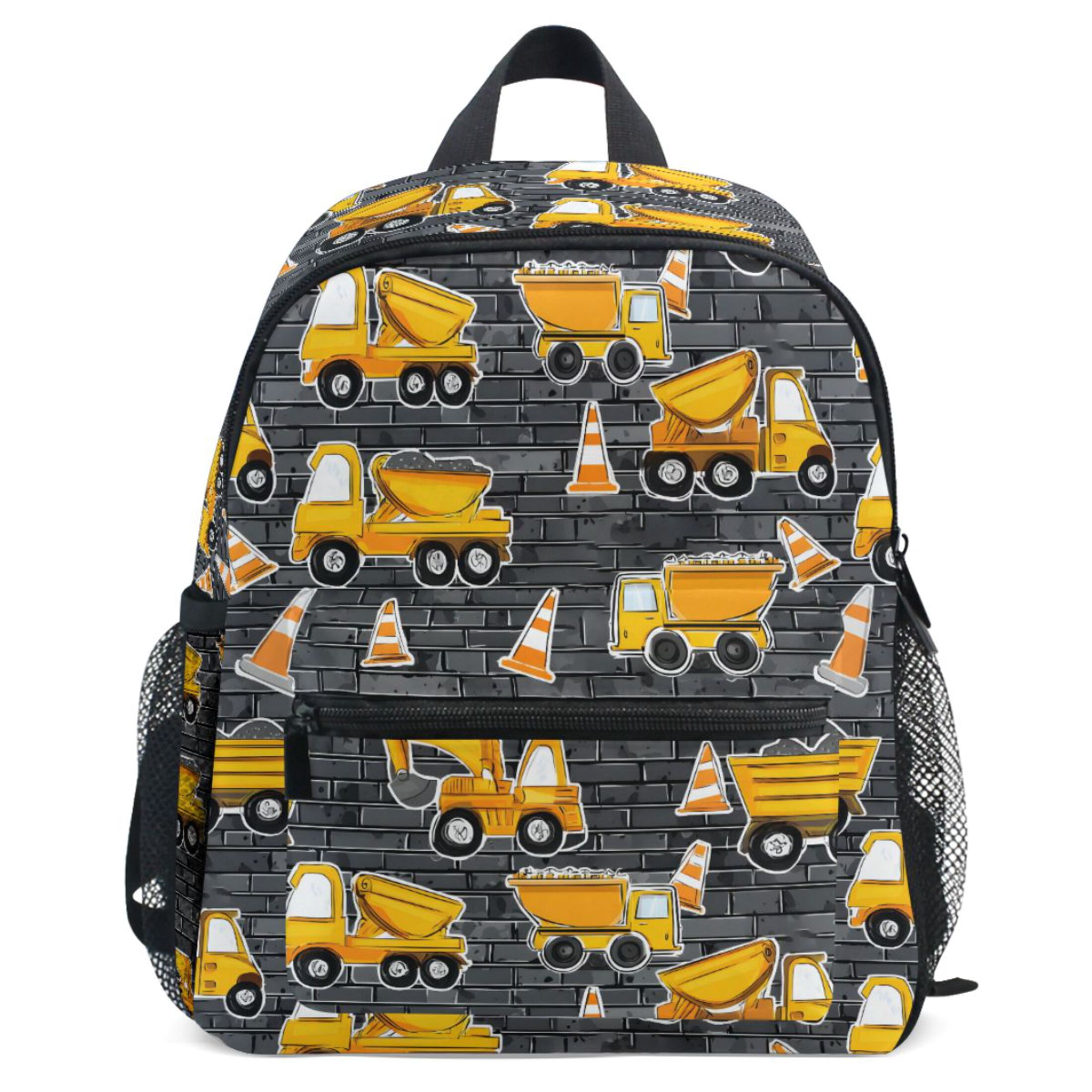 ALAZA Cartoon Excavator Trucks-h1 Pattern School Backpack Student ...