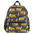 ALAZA Cartoon Excavator Trucks-h1 Pattern School Backpack Student ...