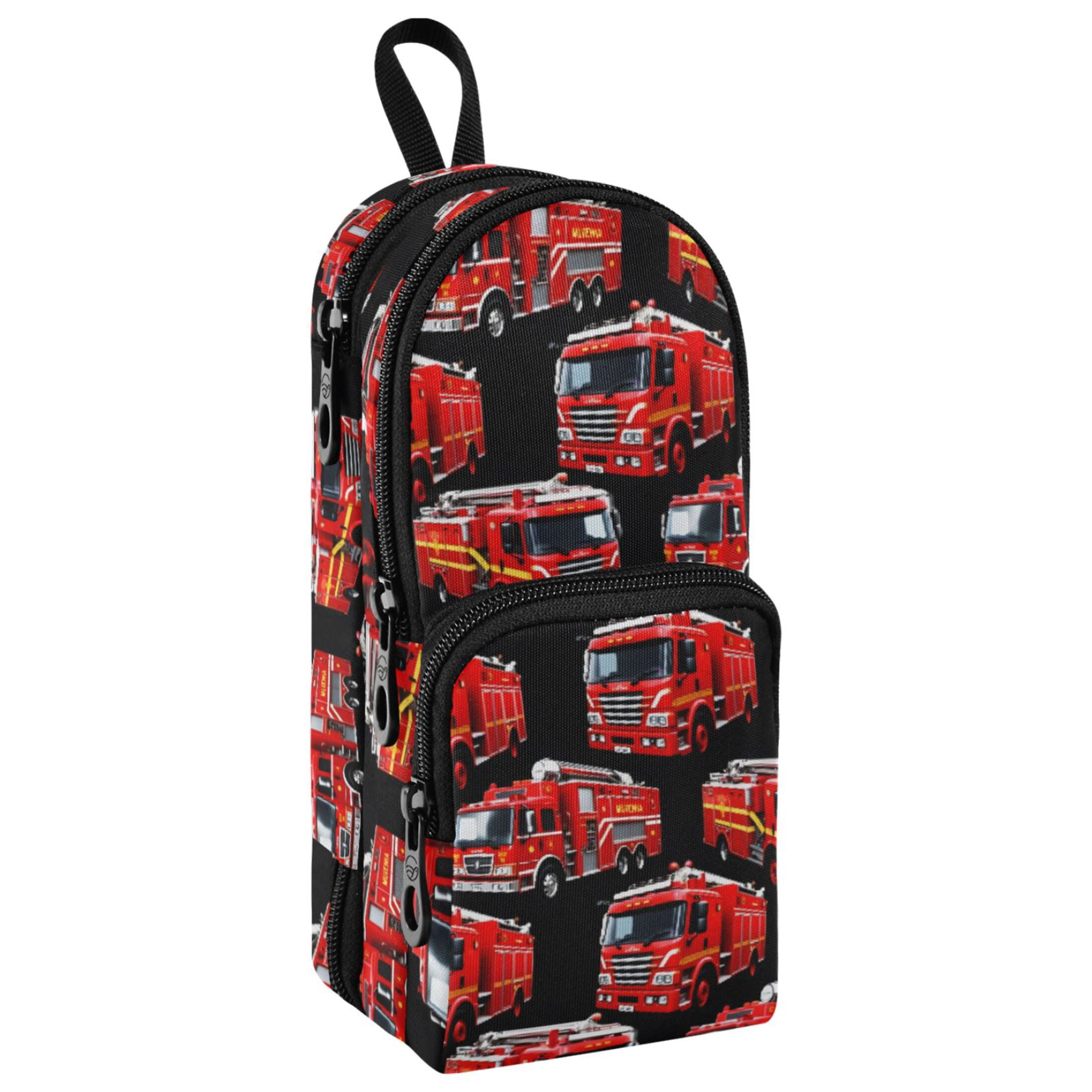 ALAZA Cartoon Fire Truck Cute Pencil Case Pen Pouch Stationery ...