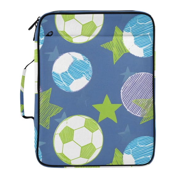ALAZA Cartoon Football Stars Pattern Expanding Accordion File Folder 3 ...