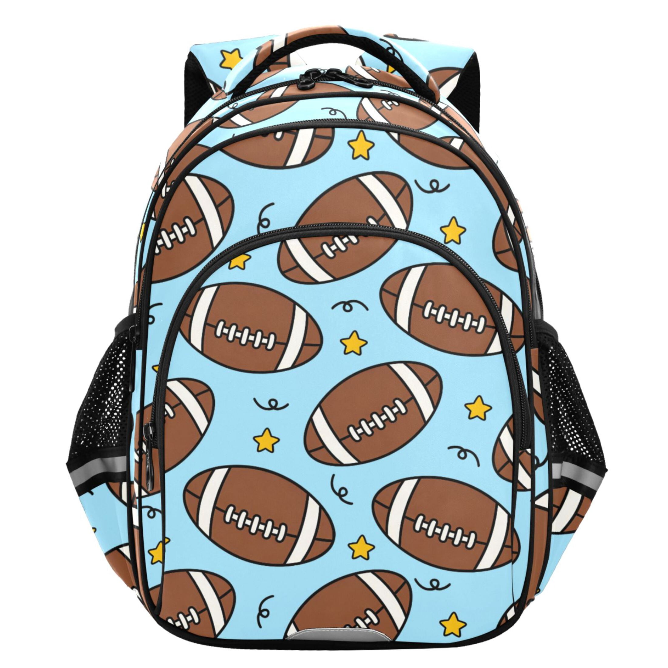 ALAZA Cartoon Football Stars School Backpack Elementary Bag Student ...