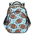 ALAZA Cartoon Football Stars School Backpack Elementary Bag Student ...