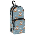 ALAZA Cartoon Fox Pencil Case Pen Pouch Stationery Organizer Bag ...