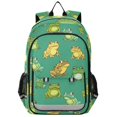 ALAZA Cartoon Frog School Laptop Backpack Travel Bag Casual Student ...