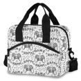 ALAZA Cartoon Gamepad Insulated Lunch Box Large Reusable Cooler Bag ...